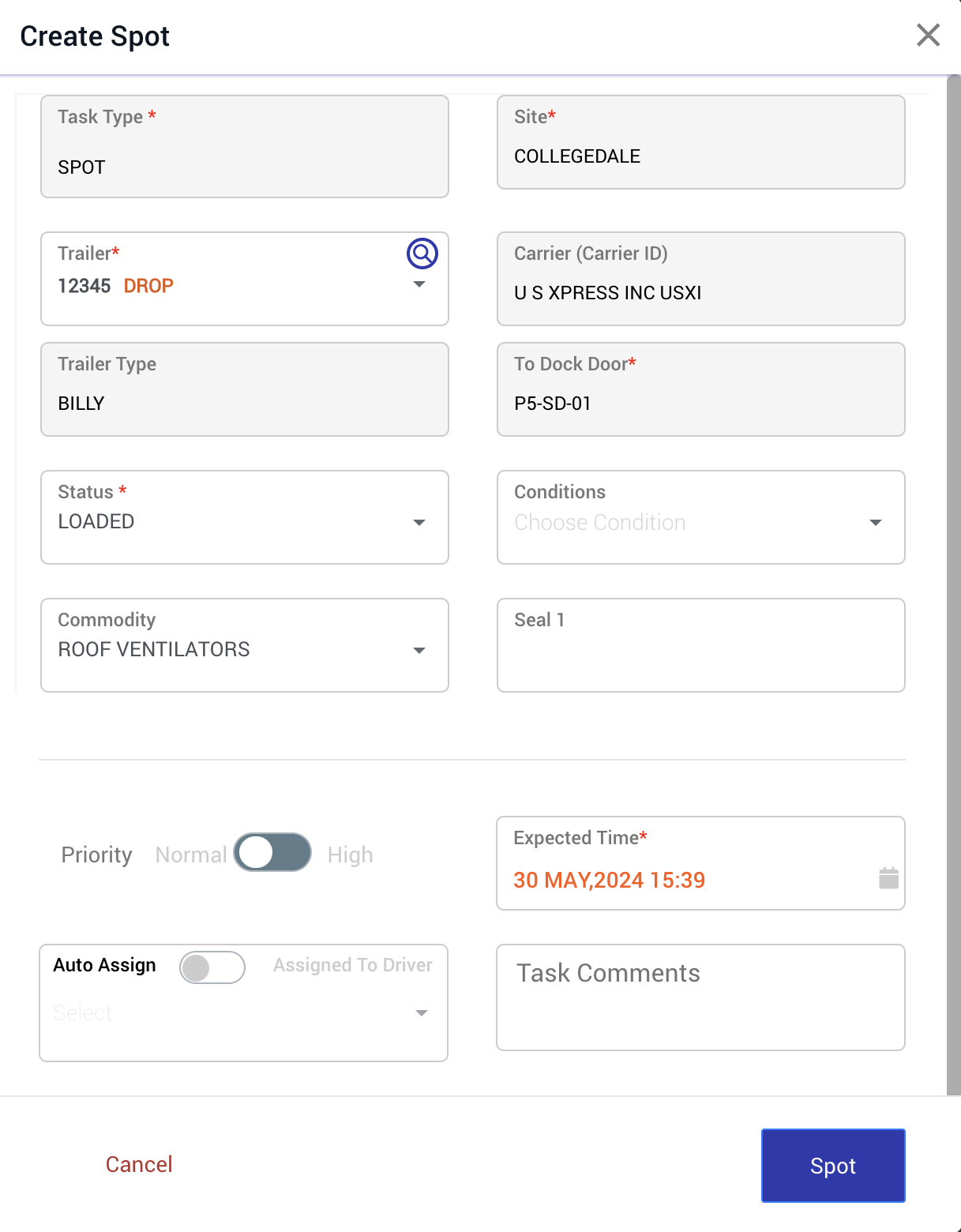 Task Management in the Dock Console – project44